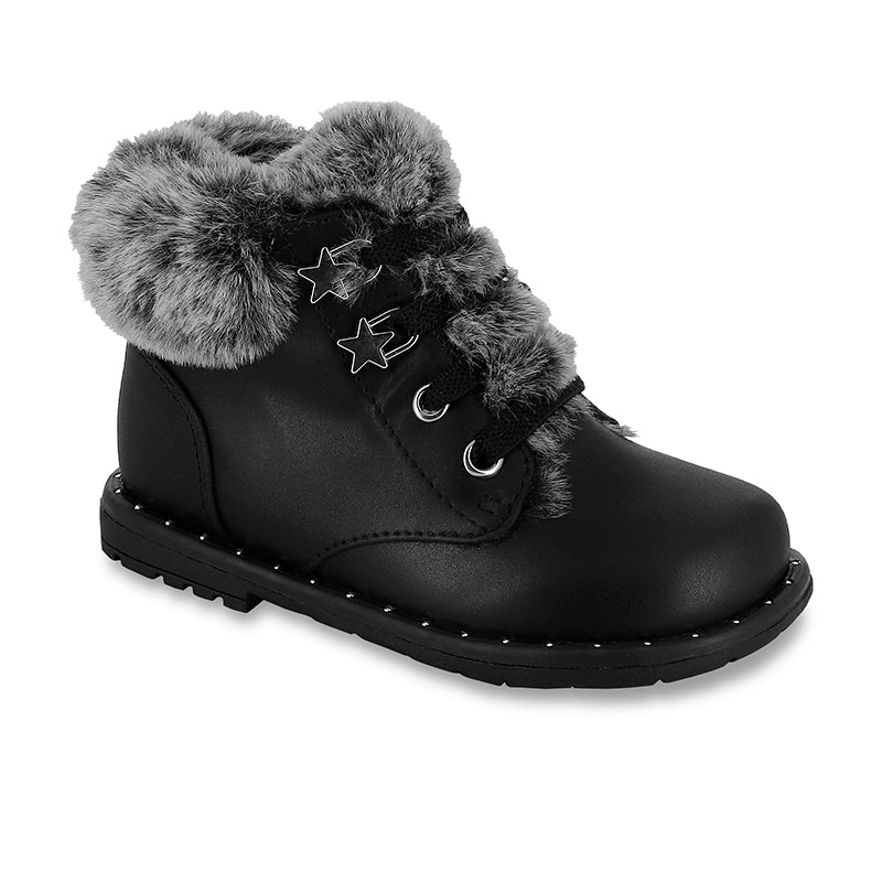 Mayoral Black Biker Boots with Star Details – Sprout Kids